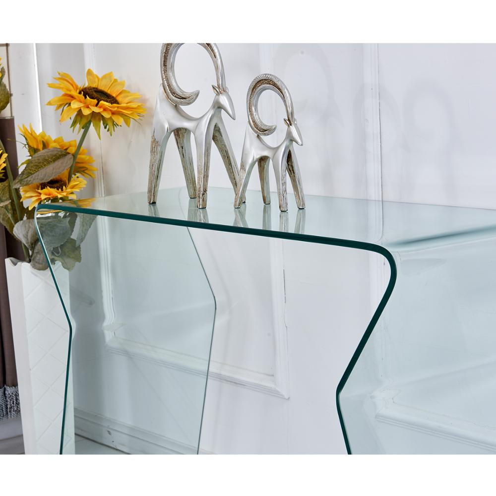Buy Living Room Furniture Transparent Console Table Narrow Side Long ...