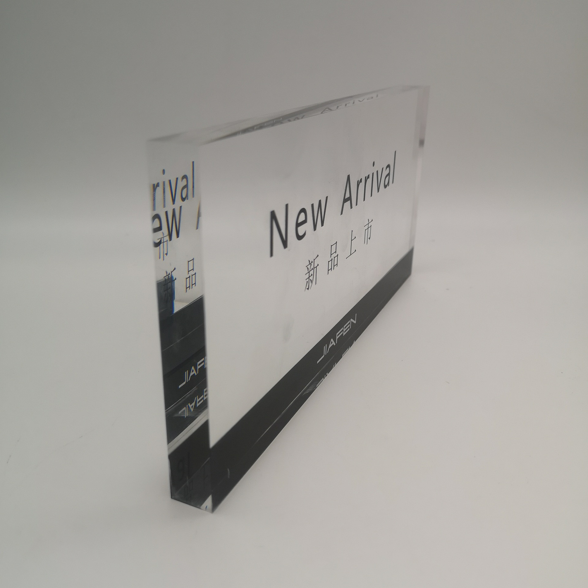 Buy Logo Acrylic Block Acrylic Engraved Printing Silk Screen Sticker ...