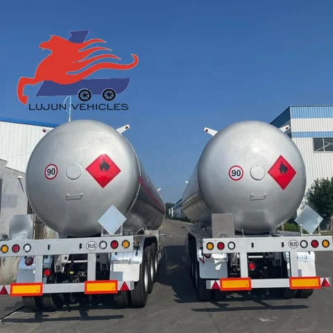 Buy Lujun Factory Oil Tanker Diesel Capacity Liquid Fuel Tanker Semi ...