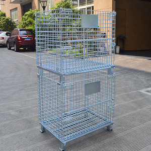 Buy Metal Foldable Scrap Wire Mesh Recycle Storage Cage Pallet from ...