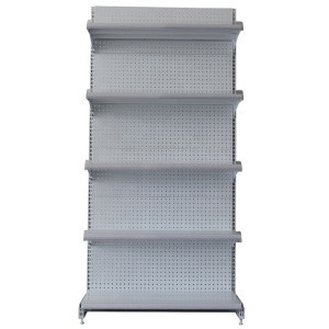 Buy Retail Store Rack Supermarket Shelf Gondola Shelving With Pegboard ...