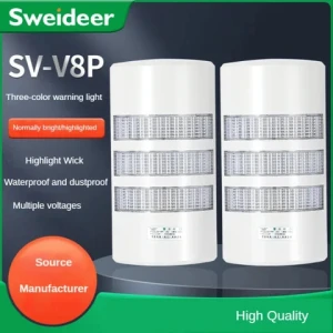 Buy Three Colors Alarm Signal Indicator Light Multi -tower Wall Mounted ...
