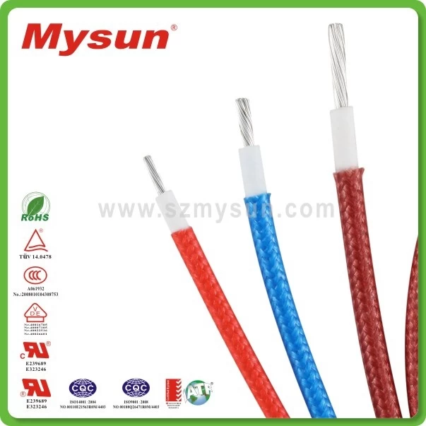 Buy Ul3122 Silicone Rubber Wire Fiberglass Braided Cable from Shenzhen Mysun Insulation ...