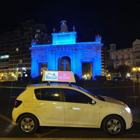 Buy Unique Design For Easy Maintenance P5 Double Sided Car Top Sign Led ...