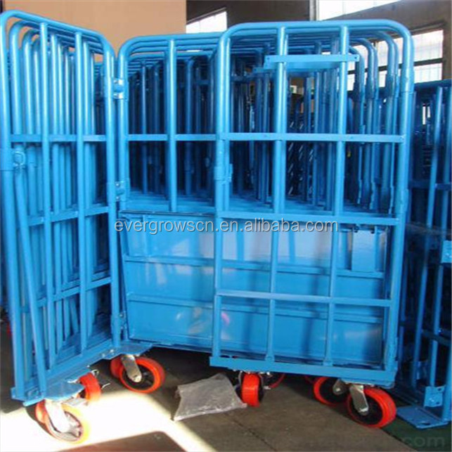 Buy Warehouse Roll Cage With Divider Rolling Security Cage Wire Cages ...