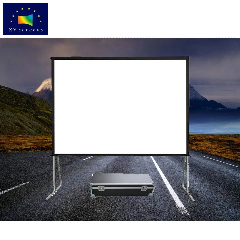 Buy Xyscreens Customized 100 200 300 400 500 Inches Portable Fast Fold ...