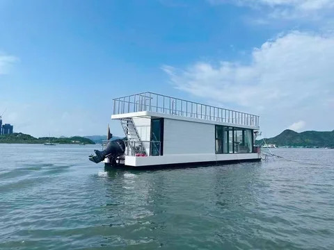 Buy Yuanmeng Luxurious Prefab House Water House Modular Mobile House ...