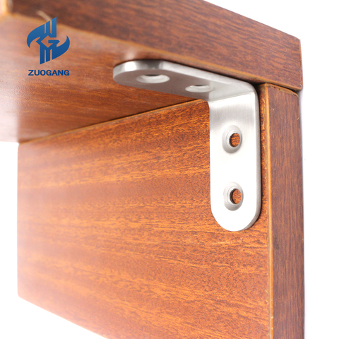 Buy Zuogang Stainless Steel Right Angle Wall Mount Mounting Shelf Angle ...