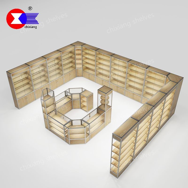 Buy Combination Store Glass Display Cabinet Aluminum Alloy Frame And ...