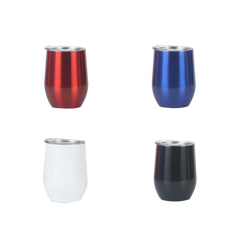 Buy 12 Oz Stainless Steel Beer Thermos Mug Tumbler With Lid Travel ...