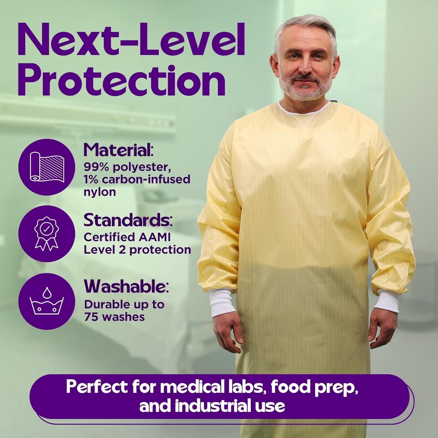 Buy Phoenix Reusable Aami Level 2 Isolation Gowns Longsleeve With ...