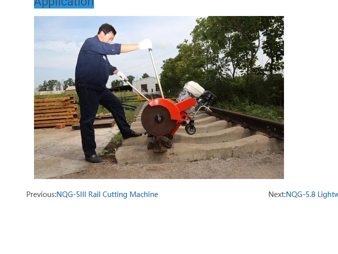 Buy Nqg-5.1 Abrasive Rail Cutting Machine from Wuhan Linkage Track ...