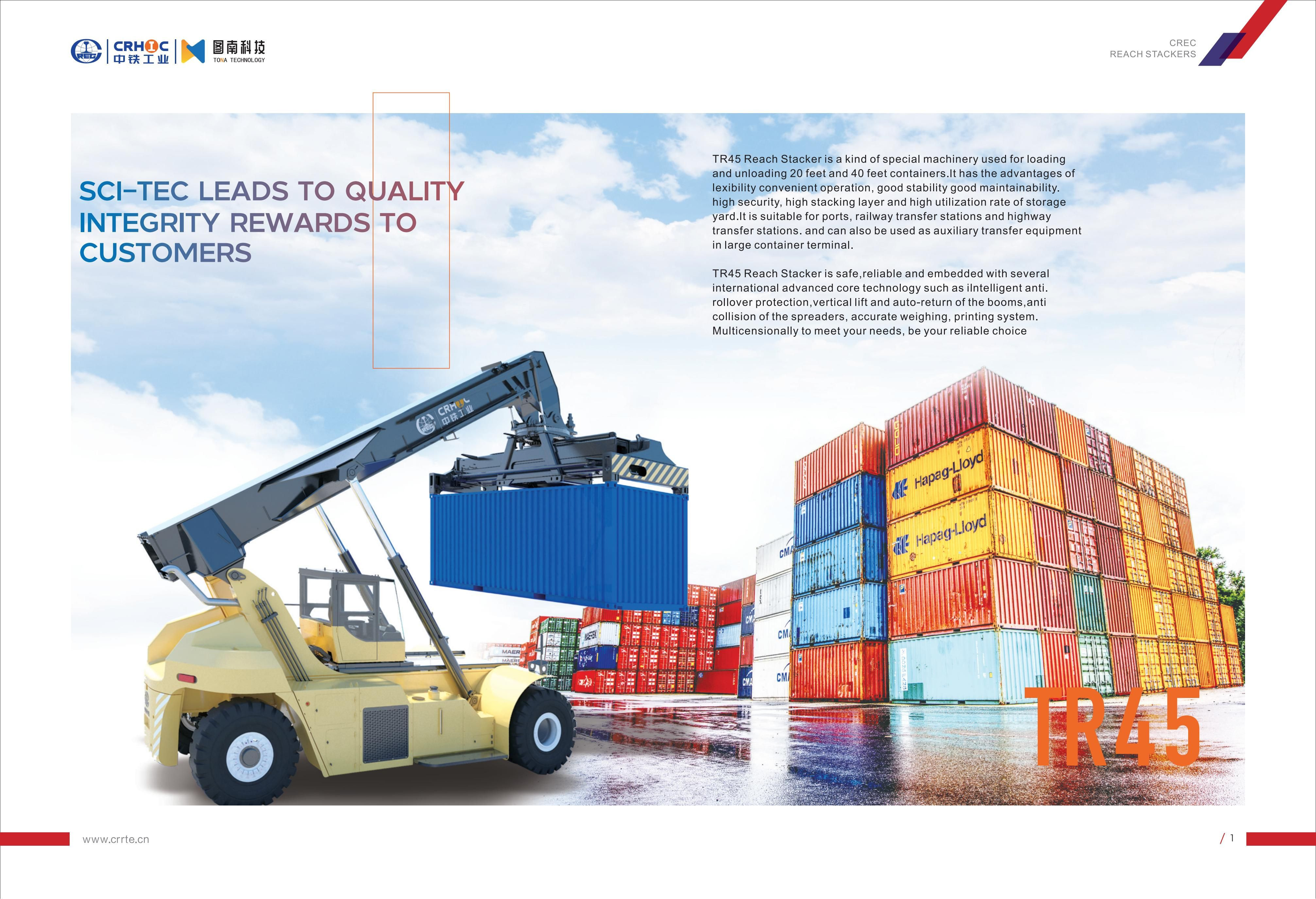 Buy Reach Stack Cranes, Container Flip Forklift, Container Tipping ...
