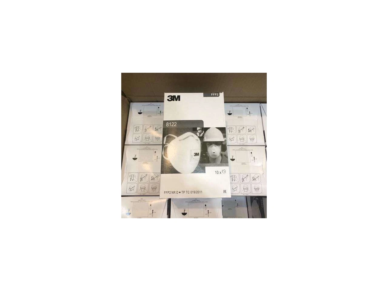 Buy 3m 8122 Mask N95 8210plus Head-mounted Ffp2 With Breathing Valve ...