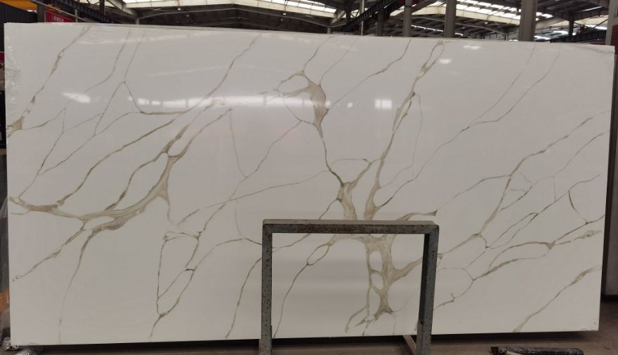 Buy Quartz Slab Calacatta Series from Sodo stone, China | Tradewheel.com