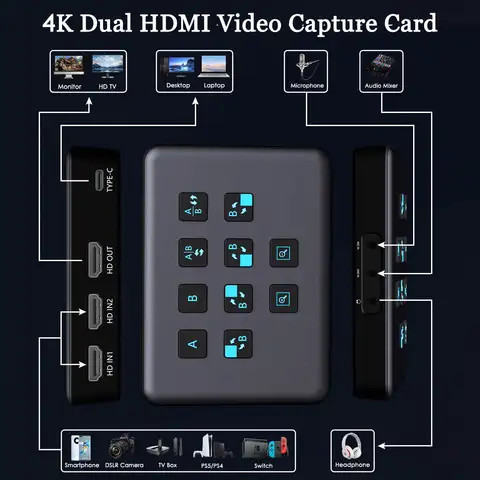 Buy 4k 60hz Hdmi Video Capture Card Unique Design Hdr Color ...
