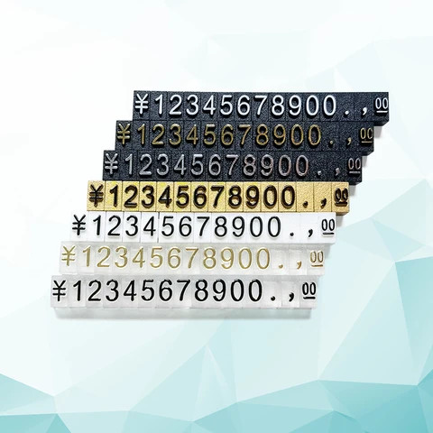 Buy Adjustable Price Cube Dollar Number Letter Pricing Label Stand ...