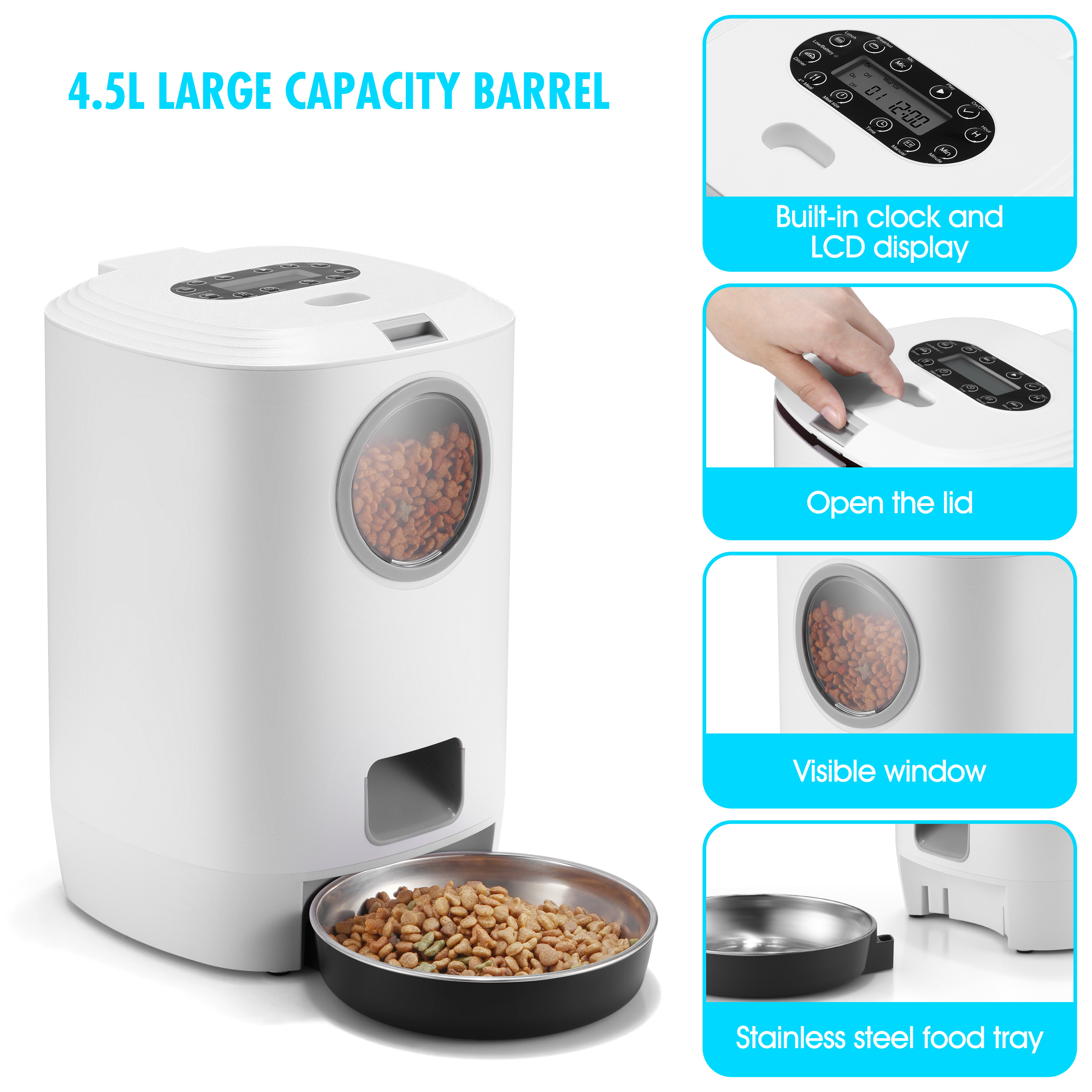 Buy Amazons New Electronic Pet Food Vending Machine Timing Automatic ...
