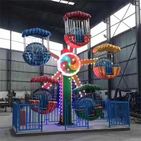 Buy Amusement Park Facilities Kids Ride Portable Mini Ferris Wheel For ...
