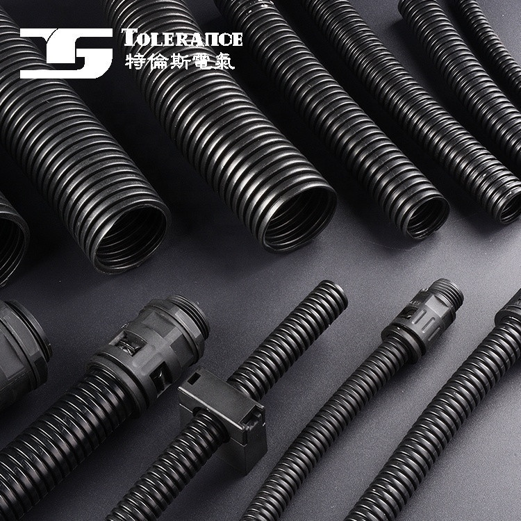 Buy Black Color Electrical Flexible Pipe Corrugated Pvc Plastic Pipe ...