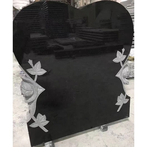Buy Black Granite Memorial Headstone Tombstone Slab Grave Stones And ...