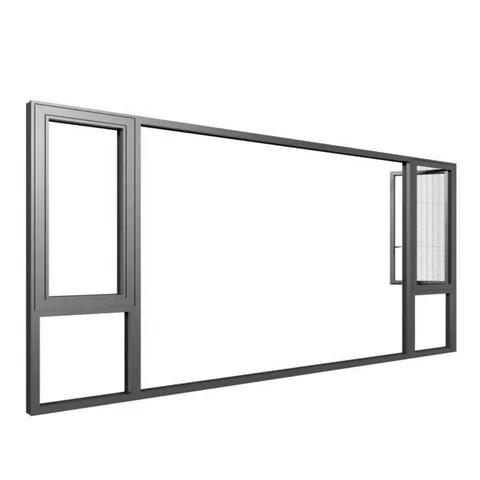 Buy Burglar Proof Double Glass Aluminum Sliding Window Outward Opening ...