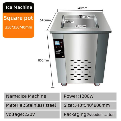 Buy Commercial Stir Fry Ice Cream Machine Lebanon Kuwait Nepal Pakistan ...