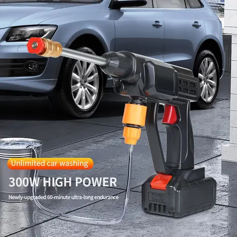Buy Cordless Washing Machine Gun 21v Lithium High Pressure Water Pump ...