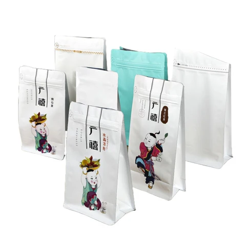 Buy Custom Flat Bottom Pouch Gusset Packing Milk Powder Eight Side ...