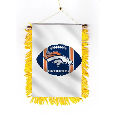 Buy Custom High Quality Denver Broncos Car Tassels Flag With Suction ...