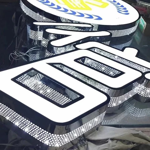 Buy Custom Led Letter Wall Sign Custom Logo 3d Letter Sign 3d Channel ...