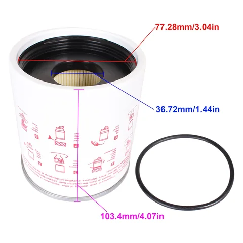 Buy Diesel Oil Water Separator Fuel Filter Marine R20t Assembly Water ...