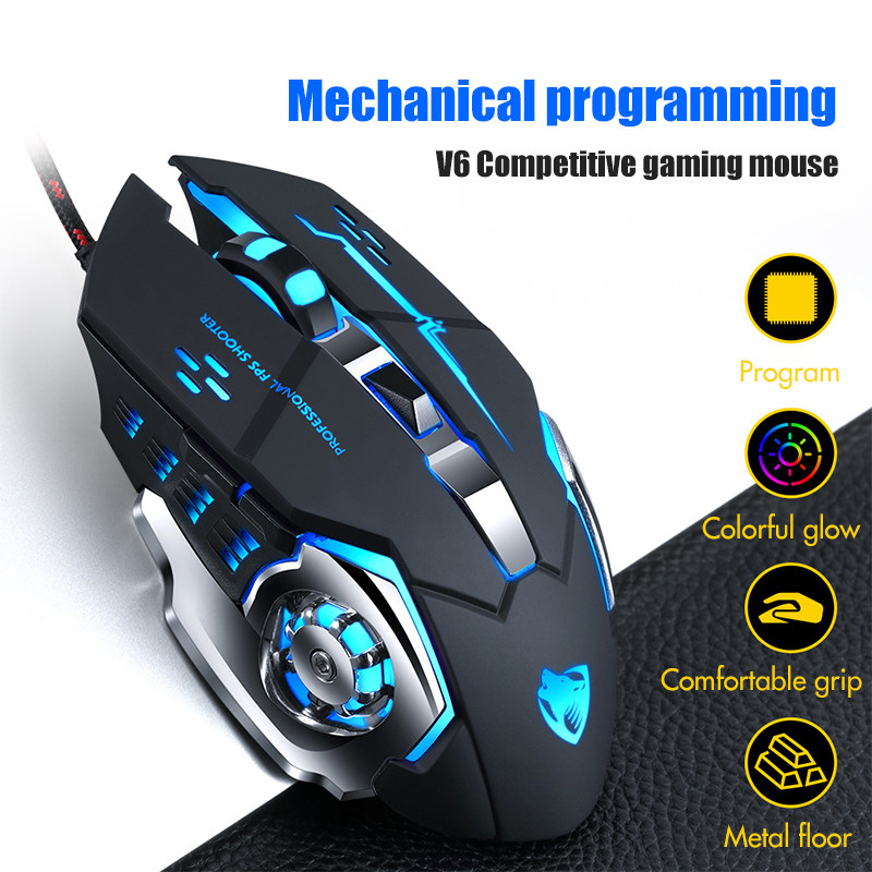 Buy Ergonomic Chromatic Wired Gaming Mouse Computer Optical Mouse For ...