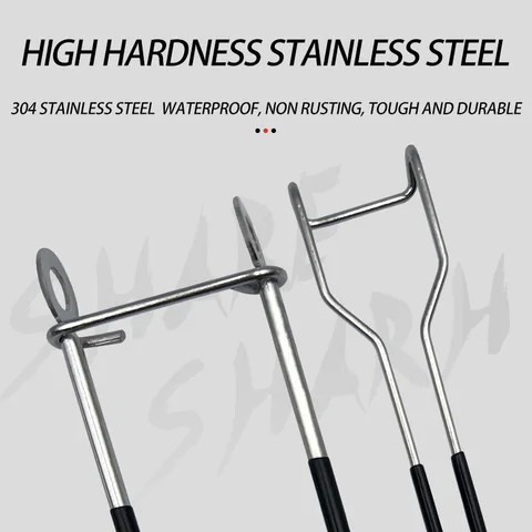 Buy Fish Mouth Spreader Fishing Frog Lure Hook Remover Set Stainless ...
