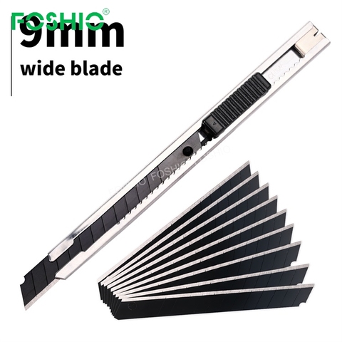 Buy Foshio Design 9mm Steel Cutter Razor Blade Snap Off Blade For Art ...