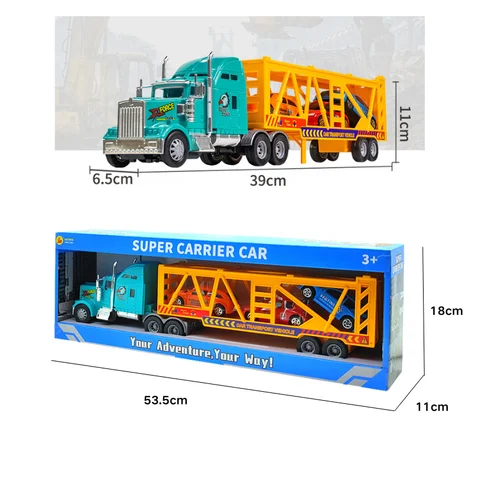 Buy Friction Power Transport Cargo Truck Toy Construction Cars Model ...