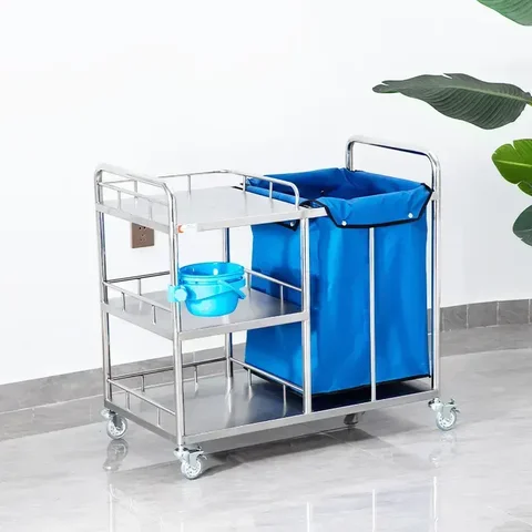 Buy Hospital Furniture 304 Stainless Steel Hospital Linen Trolley ...