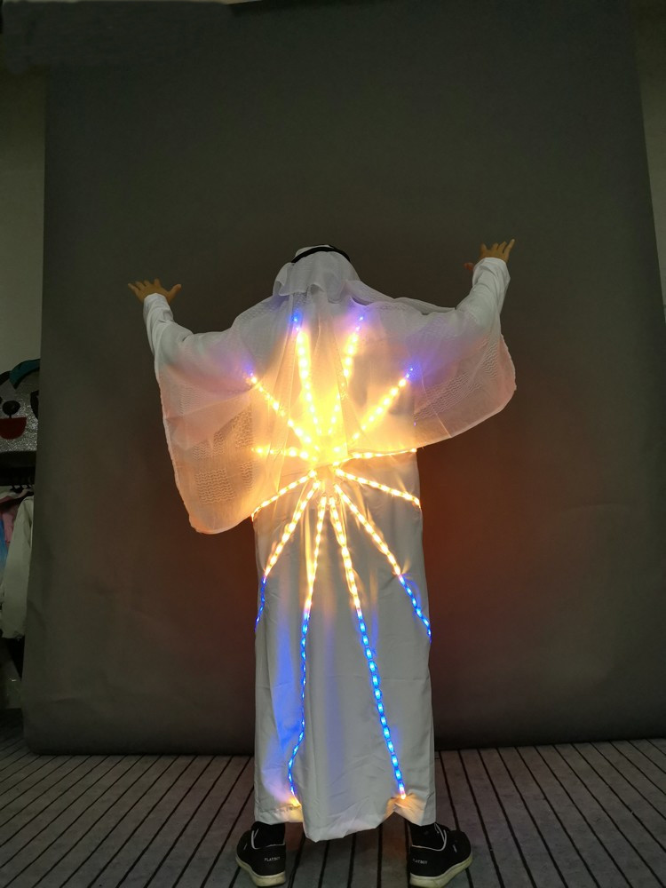 Buy Led Light Up Dubai Clothes Arab Performance Costumes Colorful Sun ...