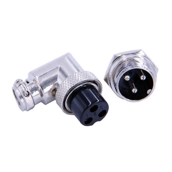 Buy Mil Gx12 Gx16 4pin Male And Female Right Angle Plug And Socket ...