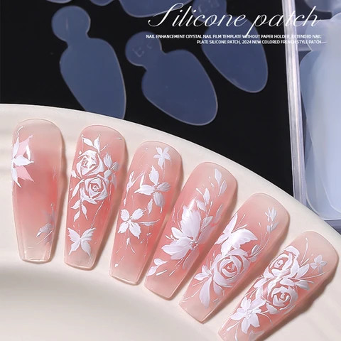 Buy Nail Crystal Nail Film Die Sheet Paperless Support Extended Nail ...