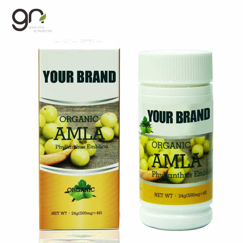 Buy Organic Amla Phyllanthus Emblica Powder Capsule High Sod High Trace ...