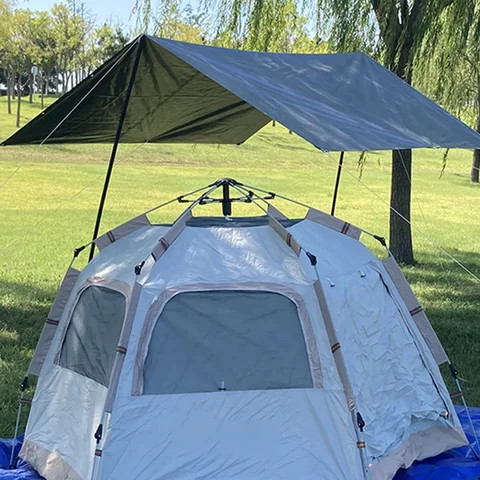 Buy Pe Tent Protection Cover Sheet Lightweight Tarp Shelters For ...