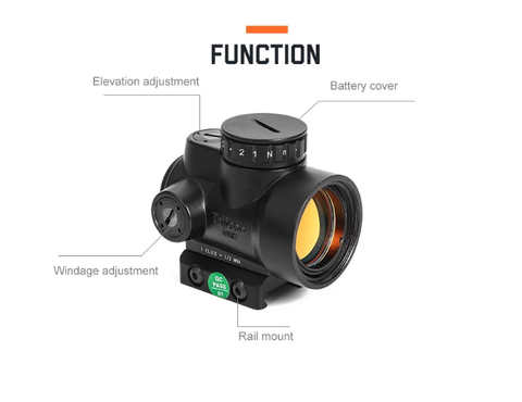 Buy Perdix Quality Red Dot Sight Adjustable Red Dot Scope 690g Recoil And Filled With Nitrogen ...