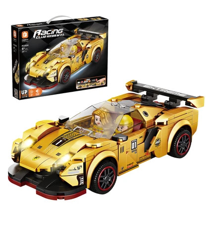 Buy Pull Back Racing Car With Light And Sound Technique Micro Bricks ...