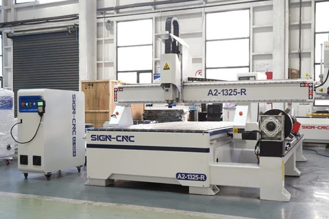 Buy Sign 1325 4*8ft 3 Axis 4 Axis Wood Router With Rotary Device For ...