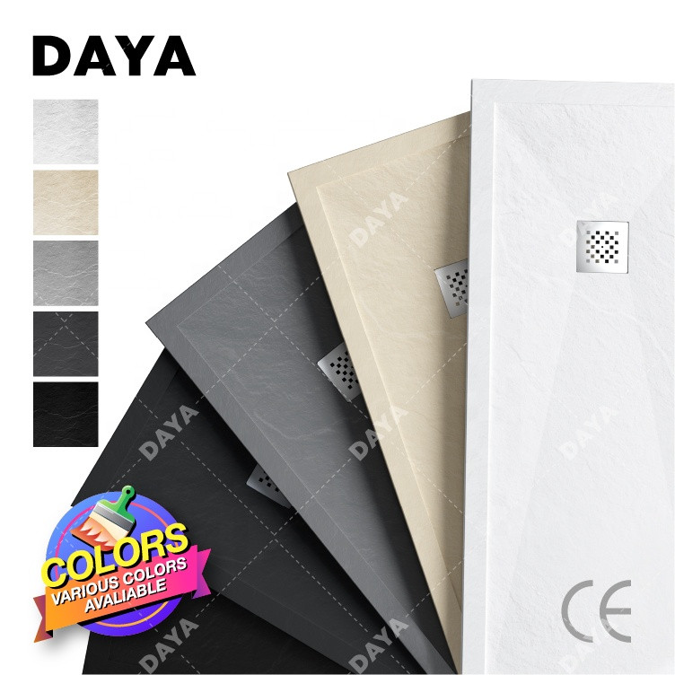 Buy Solid Surface Stone Resin Shower Tray Receveur De Douche White ...