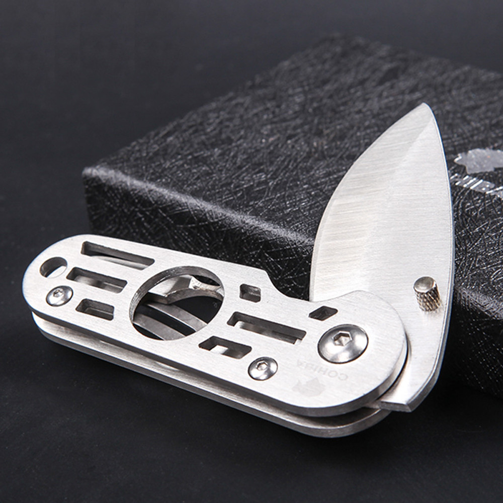 Buy Stainless Steel Cigar Cutter Knife Pocket Travel Multifunctional ...