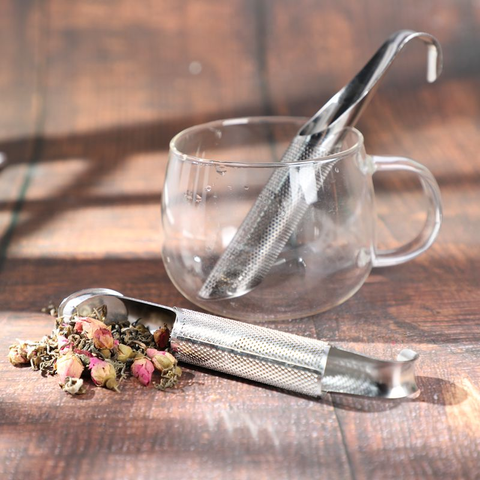 Buy Stainless Steel Flower Tea Stick Infuser Loose Leaf Tea Tube Filter ...
