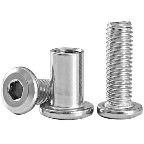 Buy Stainless Steel Hex Socket Male And Female Connector Chicago Screw ...
