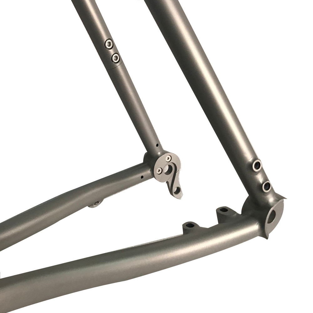 Buy Titanium Belt Drive Gravel Disc Bike Frame 3al/2.5v Flat Mount ...